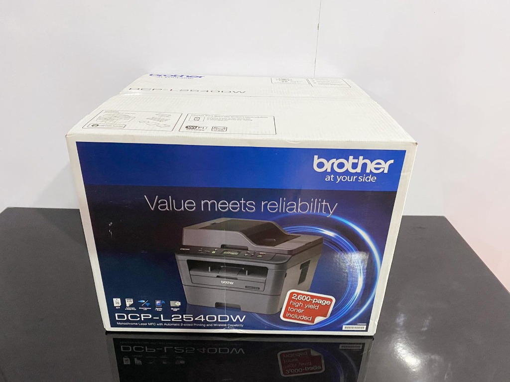 Brother DCP-L2540DW 3 in 1 Monochrome Laser Printer, Computers & Tech ...