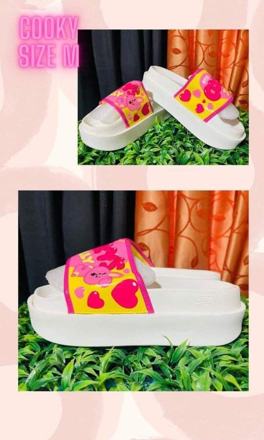 OFFICIAL BT21 SWITFISH SLIDES , Luxury, Sneakers & Footwear on Carousell