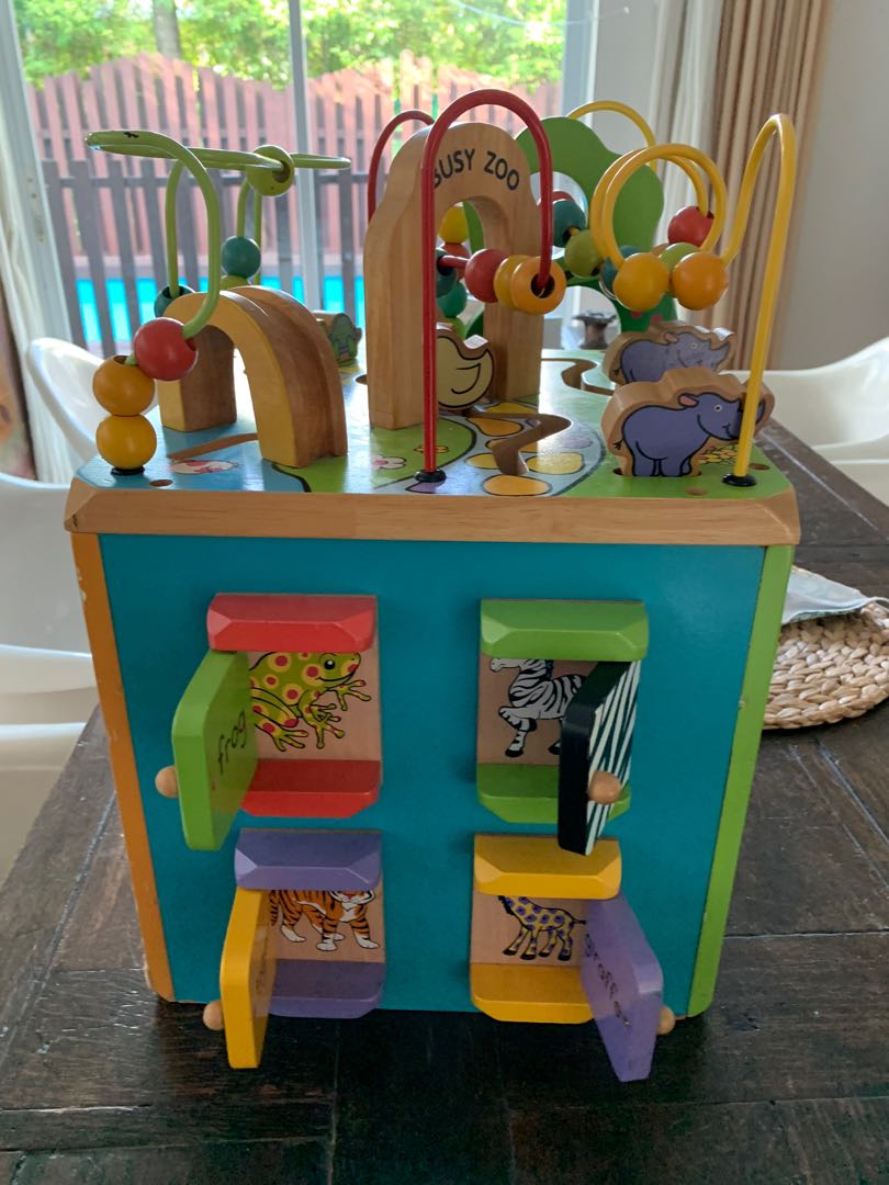 FREE Busy Zoo wooden play, Babies & Kids, Infant Playtime on Carousell