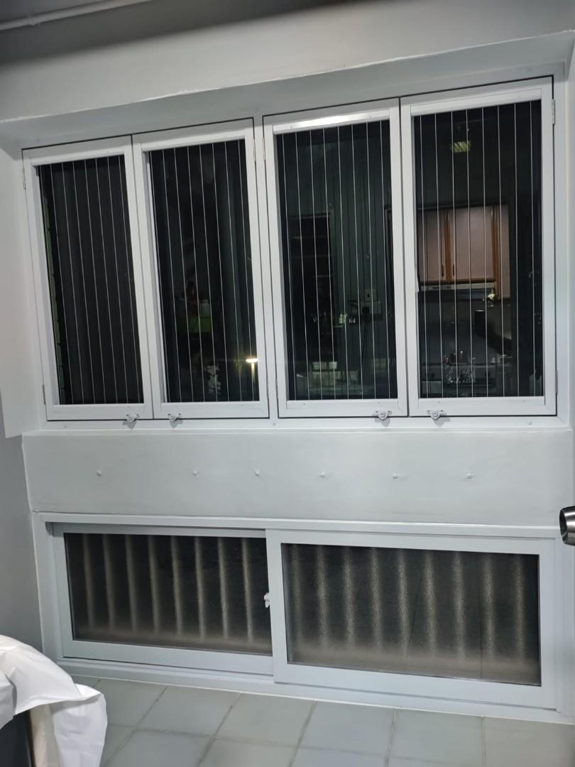 Cat proof window and balcony grille (invisible grille & aluminum grille ...