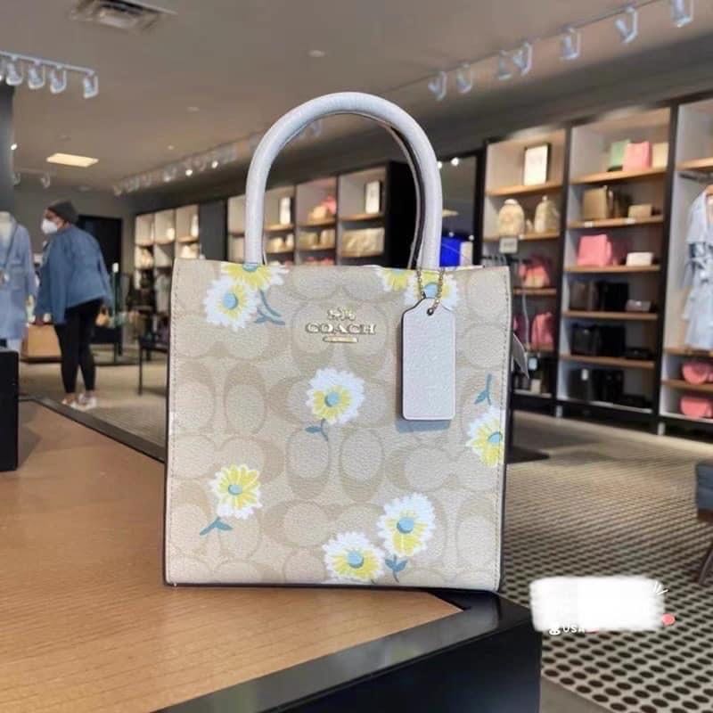 Coach Mini Vertical Sunflower Tote, Women's Fashion, Bags & Wallets ...