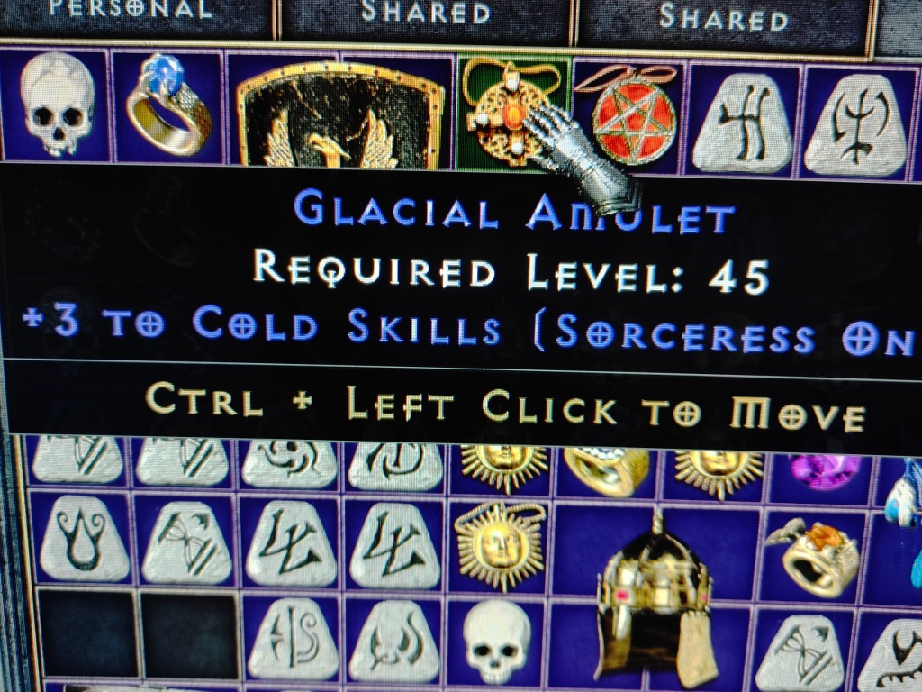 D2r diablo 2 sorc amulet + 3 cold skill, Video Gaming, Video Games ...