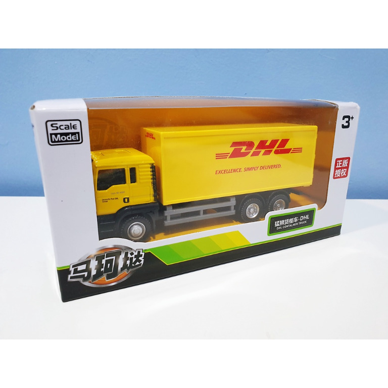 DHL 1:64 Container Truck Lori Diecast Car Model, Hobbies & Toys, Toys ...
