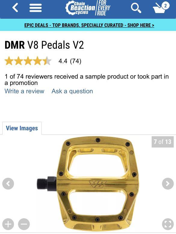 DMR v8 pedals v2, Sports Equipment, Bicycles & Parts, Parts ...