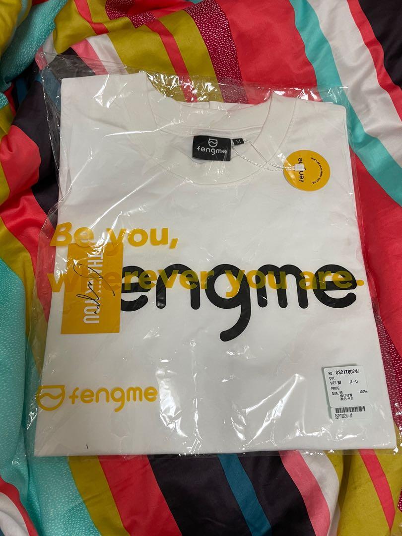 FENGME SS21 Classic Logo T-Shirt - Beige/White, Women's Fashion, Tops, Shirts on Carousell