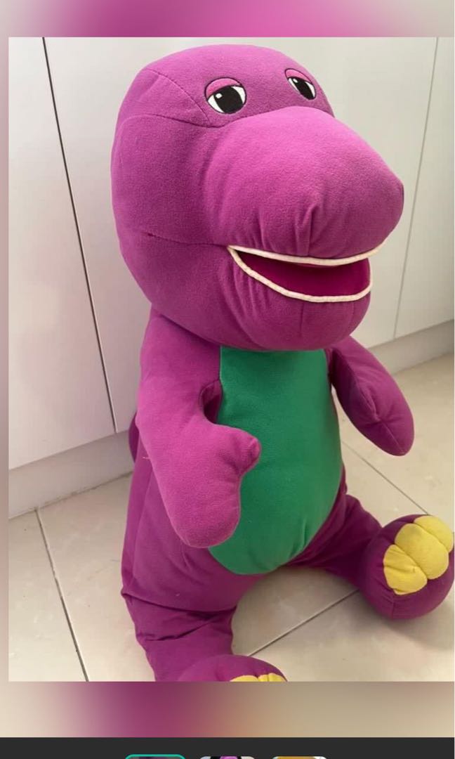 Giant Barney, Hobbies & Toys, Toys & Games on Carousell