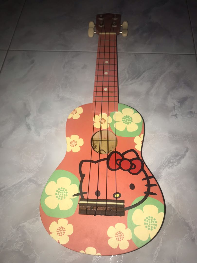 Limited Edition Hello Kitty Ukulele, Hobbies & Toys, Musical Instruments on Carousell