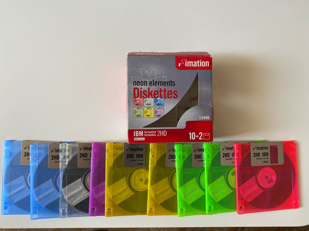 IMATION Neon elements Diskettes, Computers & Tech, Parts & Accessories ...