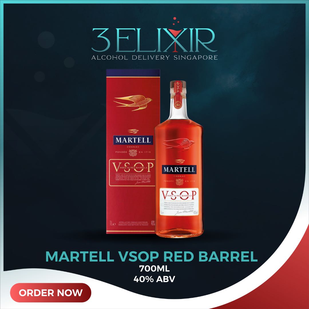 Martell VSOP Red Barrel, Food & Drinks, Alcoholic Beverages on Carousell