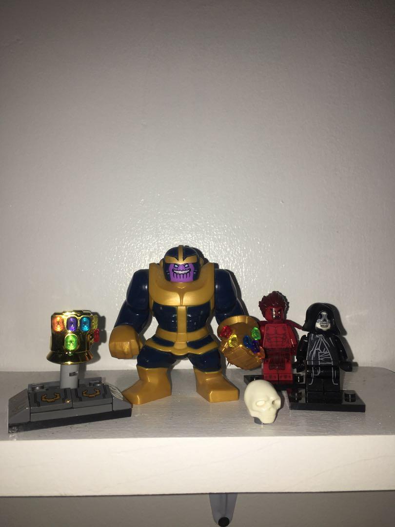 Marvel Thanos Mephisto Infinity Gauntlet Lego KO Minifigure, Hobbies ...