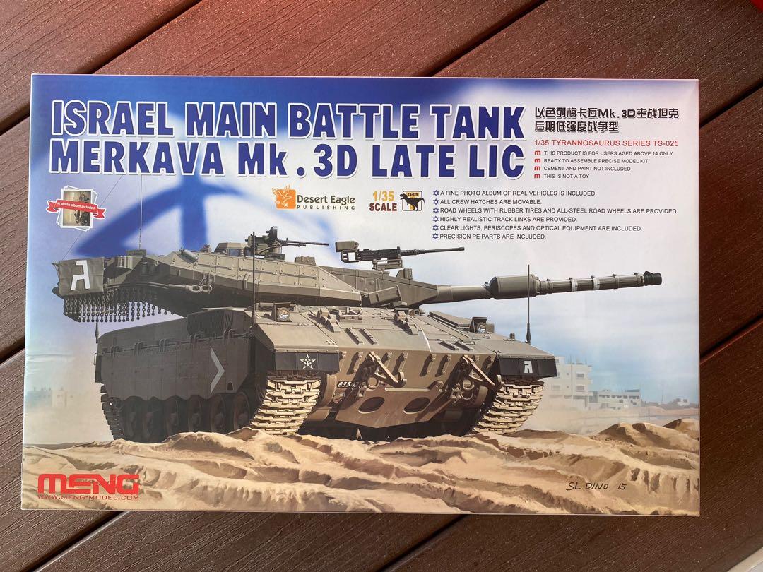 Meng Models 1/35 Scale - Israel Main Battle Tank - Merkava Mk.3D Late ...