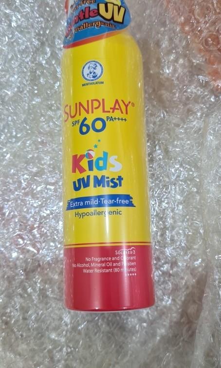 Mentholatum Sunplay Kids UV Mist Spray SPF60 PA++++, Beauty & Personal ...