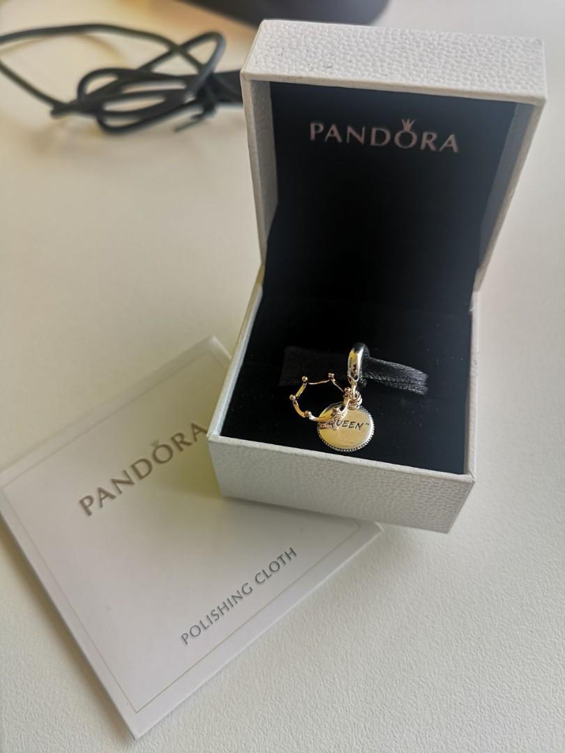 PANDORA Queen & Regal Crown Dangle Charm, Women's Fashion, Jewelry ...