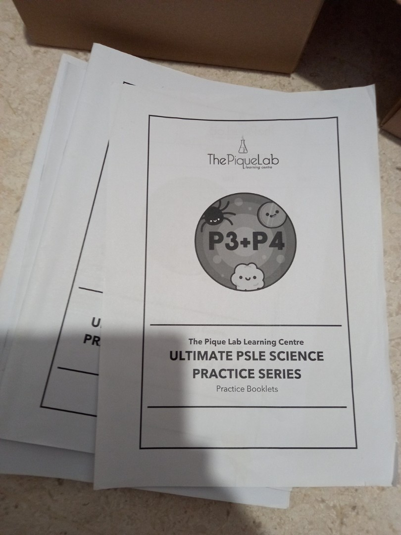 The Pique Lab ultimate psle science practice series p3 and 4, Hobbies ...