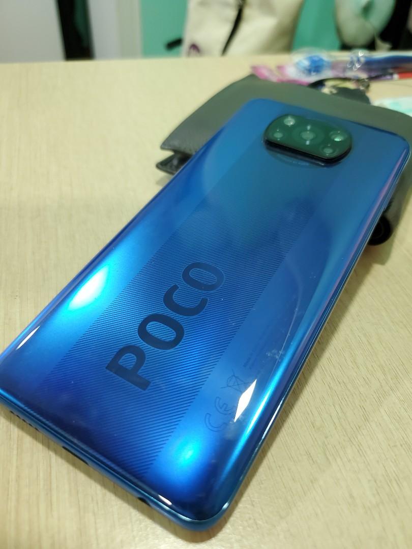 Poco X3 NFC 128GB blue (tiny hairline screen crack), Mobile Phones ...