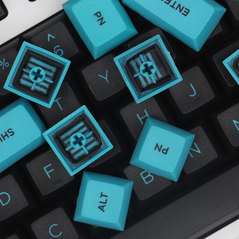 Pulse Blue Black XDA Keycaps, Computers & Tech, Parts & Accessories ...