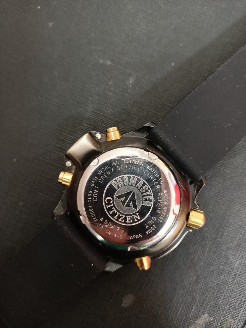 Rare and Collectible Citizen 5810 Black PVD Coated Aqualand Promaster ...