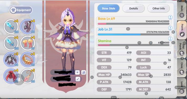 ROX Ragnarok X: Next generation Lord Knight (Spear) Lv 69/31 Account ...