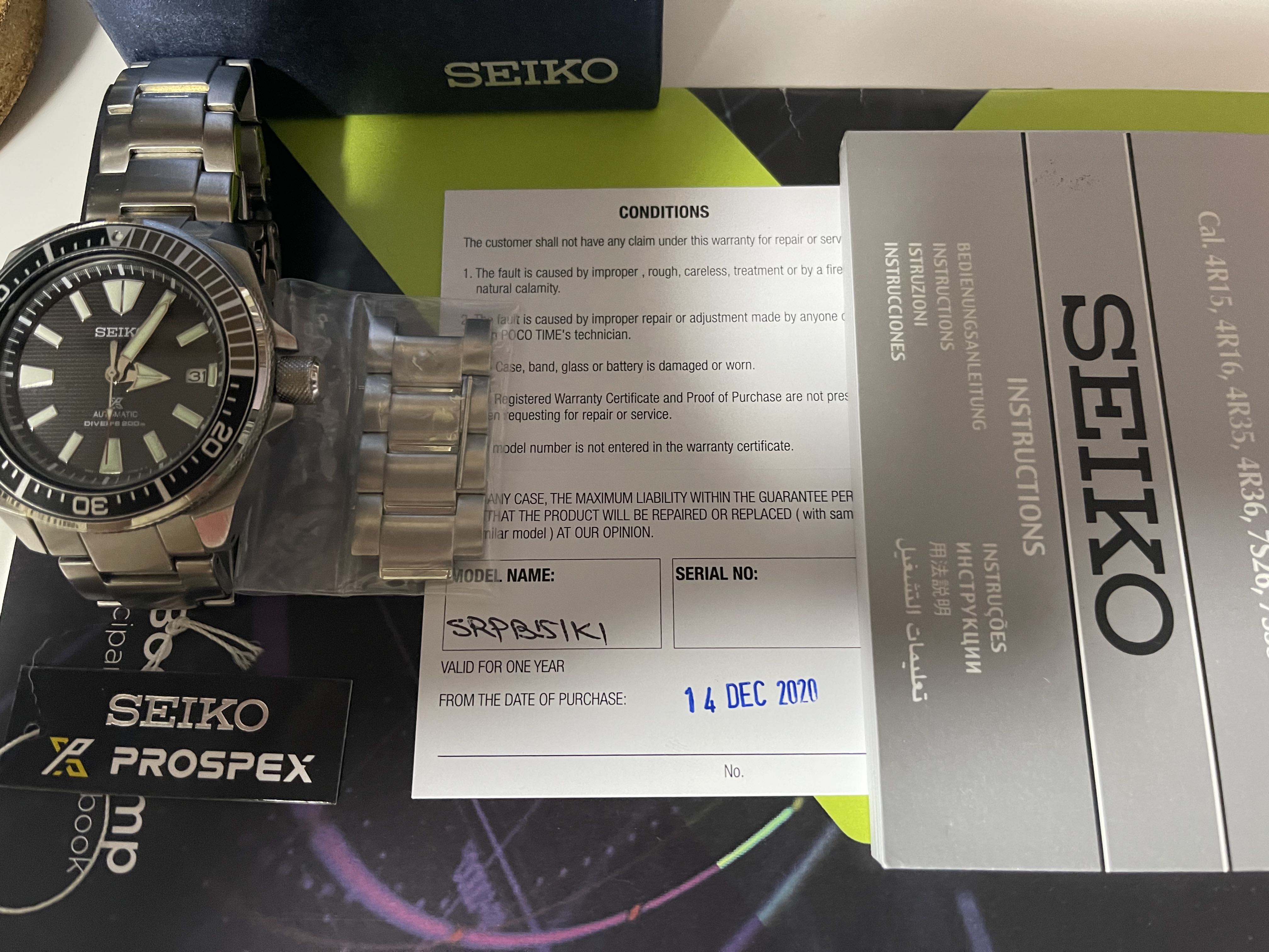 Seiko samurai SRPB51K1, Luxury, Watches on Carousell