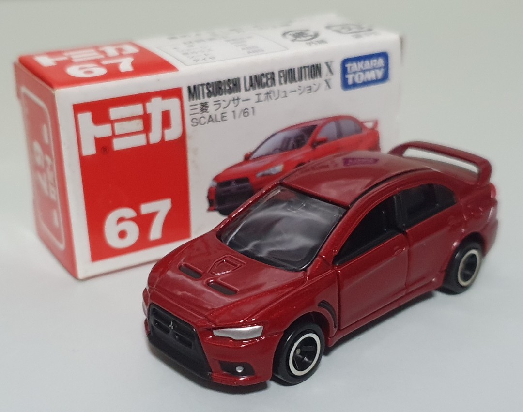 Tomica Mitsubishi Lancer Evolution X, Hobbies & Toys, Toys & Games on ...
