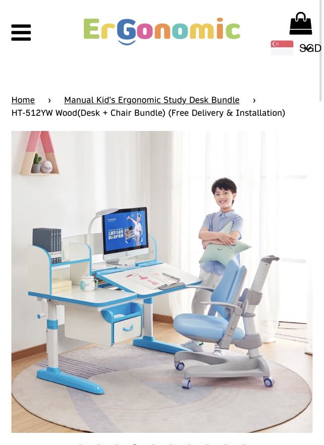 Totguard Ergonomic children Study table with Chair, Furniture & Home ...