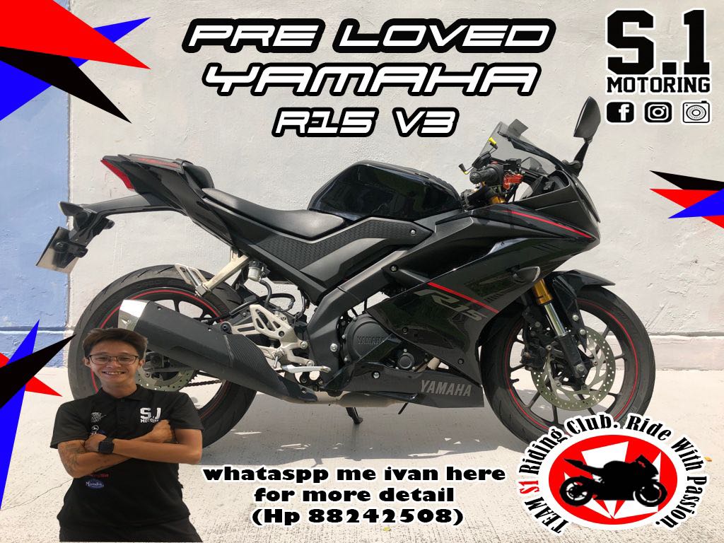 Yamaha R15 v3, Motorcycles, Motorcycles for Sale, Class 2B on Carousell