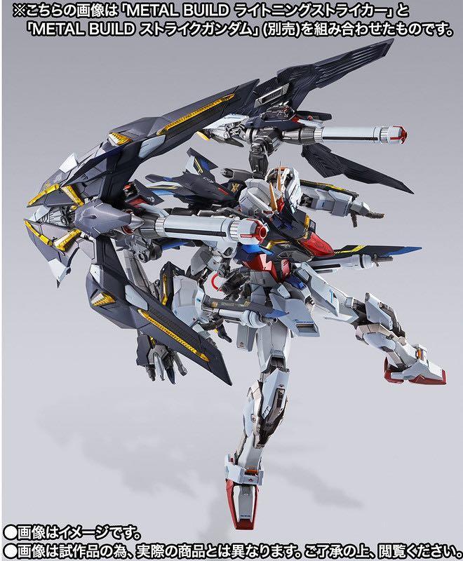 全新 日版 METAL BUILD《鋼彈SEED》閃電型攻擊者背包 Linhtning Striker, 興趣及遊戲, 玩具 & 遊戲類 - Carousell