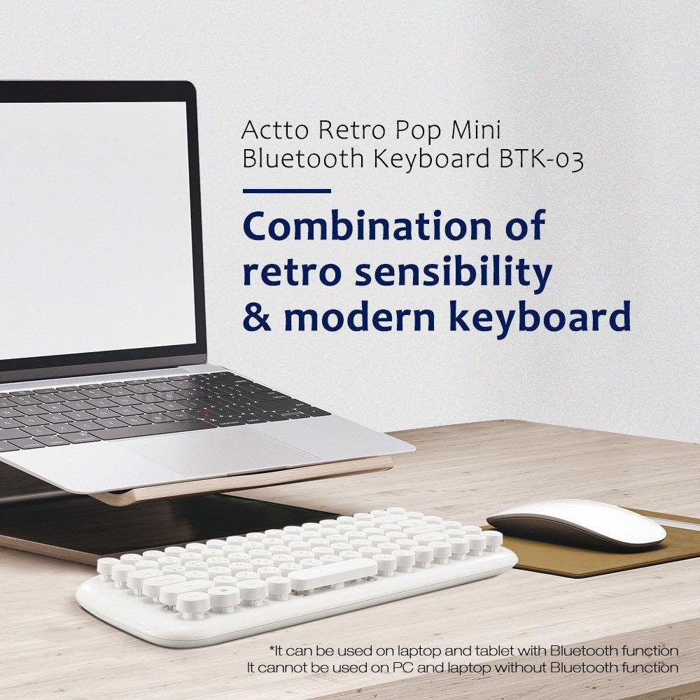 Actto Bluetooth Korean Keyboard in Pink, Computers & Tech, Parts ...