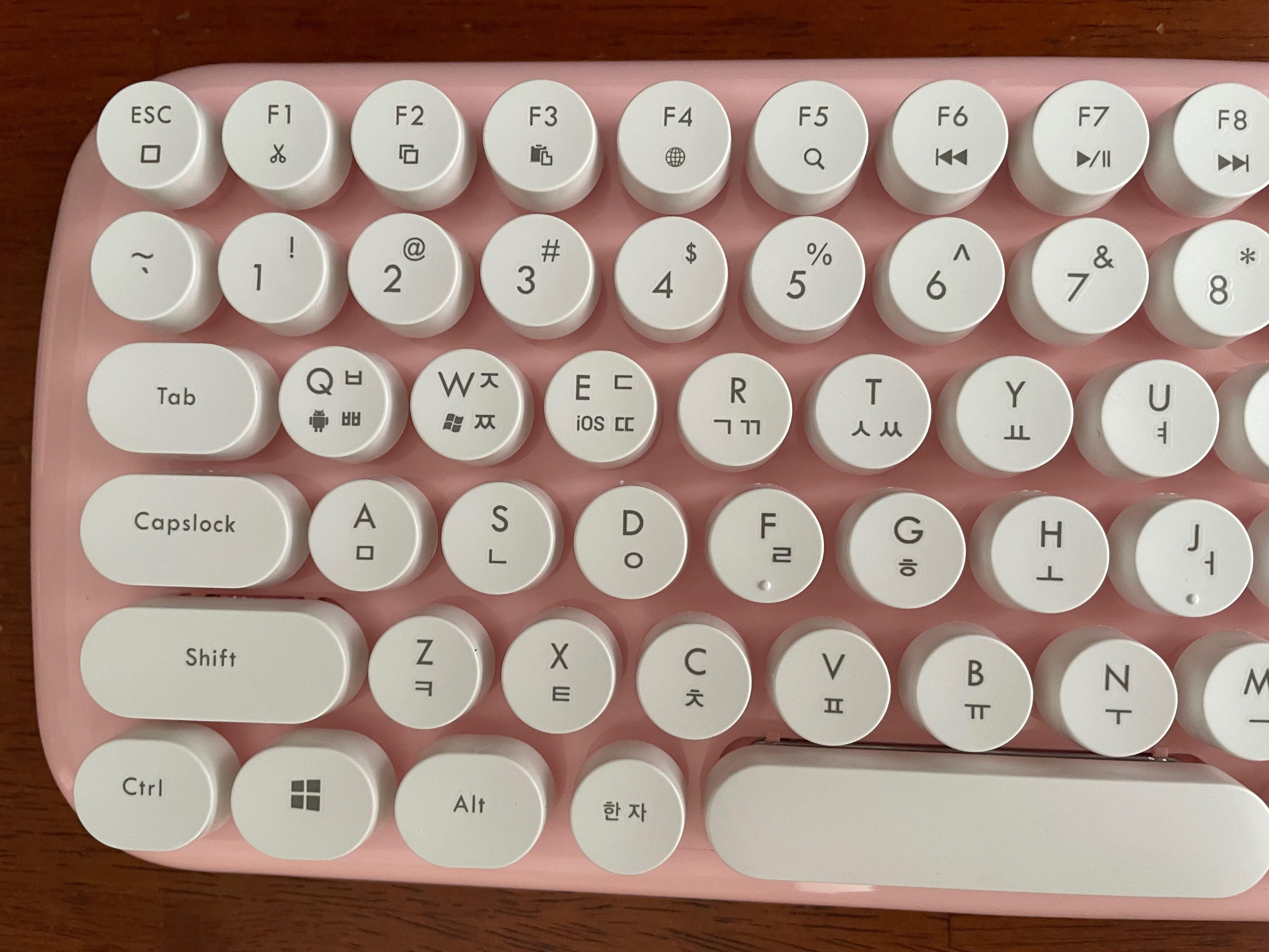 Actto Bluetooth Korean Keyboard in Pink, Computers & Tech, Parts ...