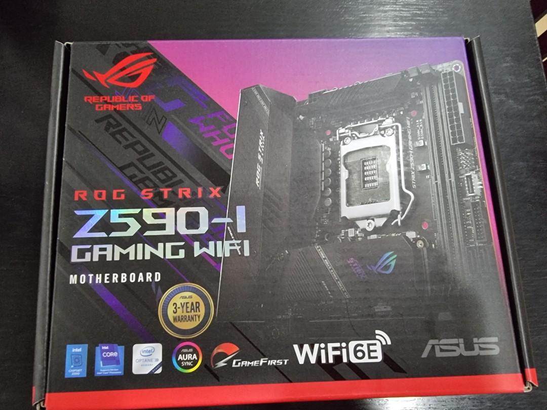 Asus ROG Z590i Z590-I z590 LGA1200 Gaming WiFi ITX Mainboard ...