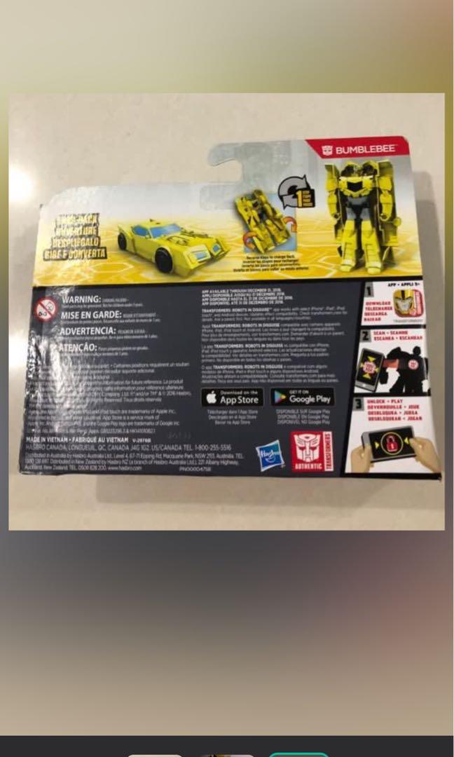Authentic 1-Step Transformers (BUMBLEBEE) from Hasbro, Hobbies & Toys ...