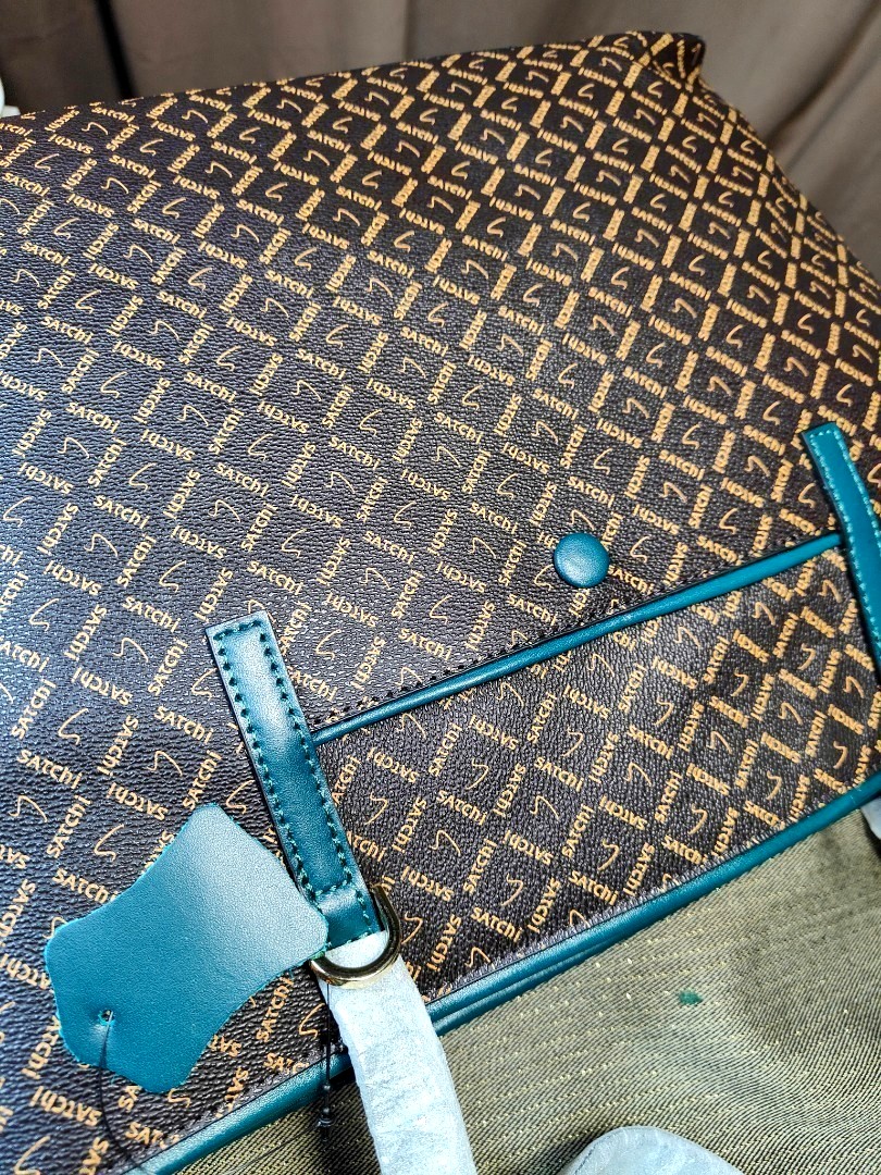 (Authentic Satchi) Large Genuine Leather Shoulder Tote Bag, Women's ...