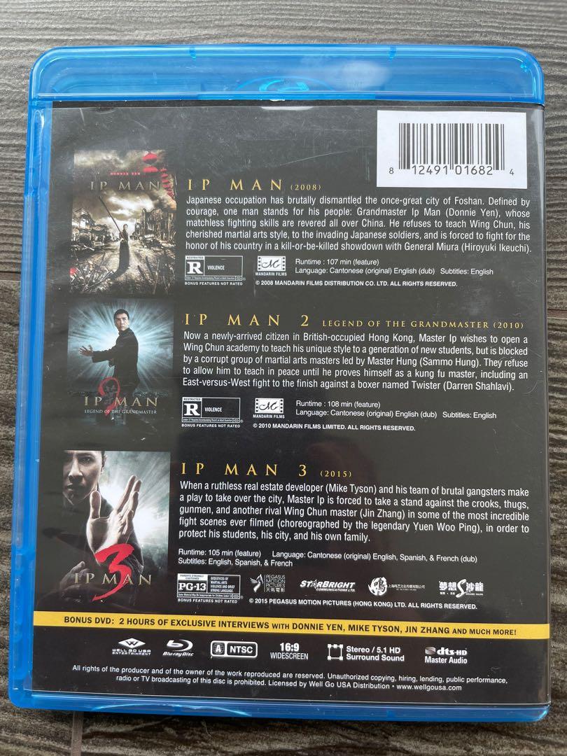 Blu ray - Ip Man Trilogy (1, 2, 3) & Ip Man 4, Hobbies & Toys, Music ...