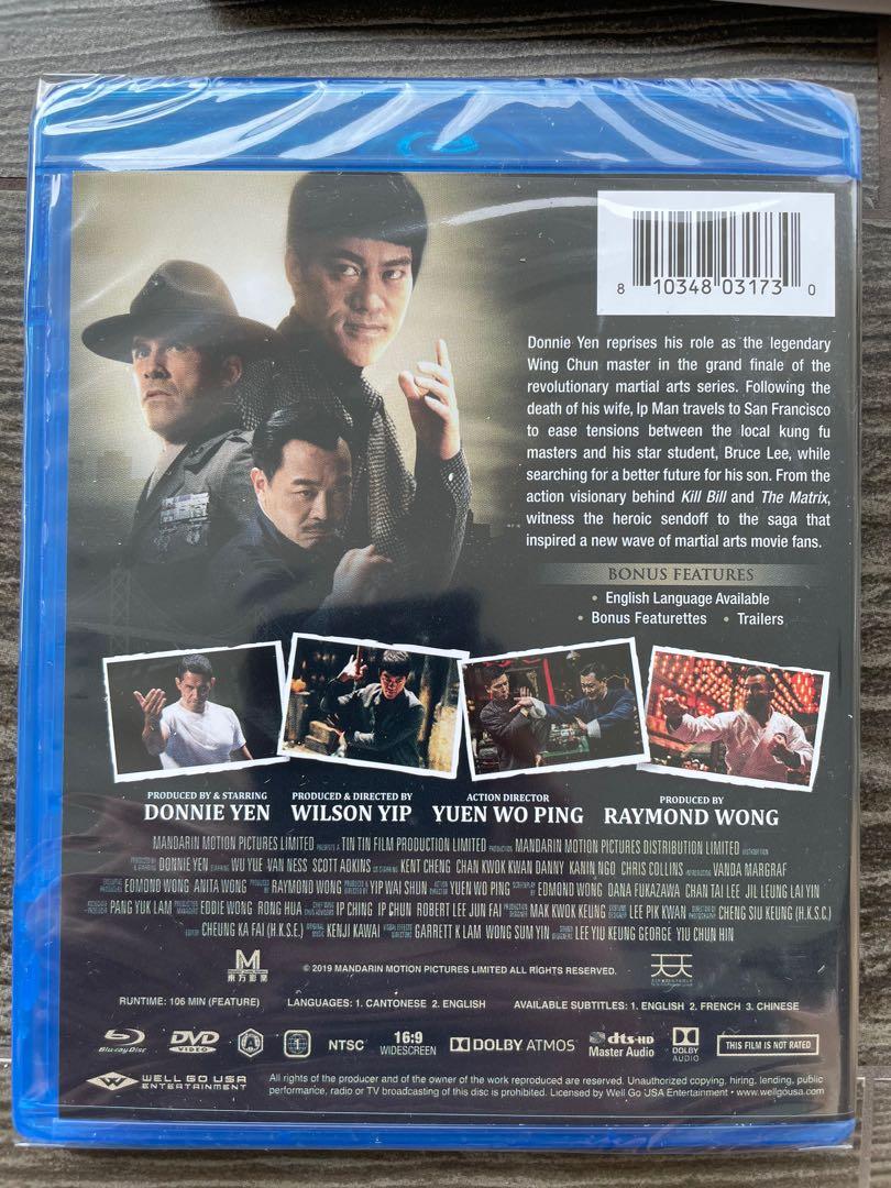 Blu ray - Ip Man Trilogy (1, 2, 3) & Ip Man 4, Hobbies & Toys, Music ...