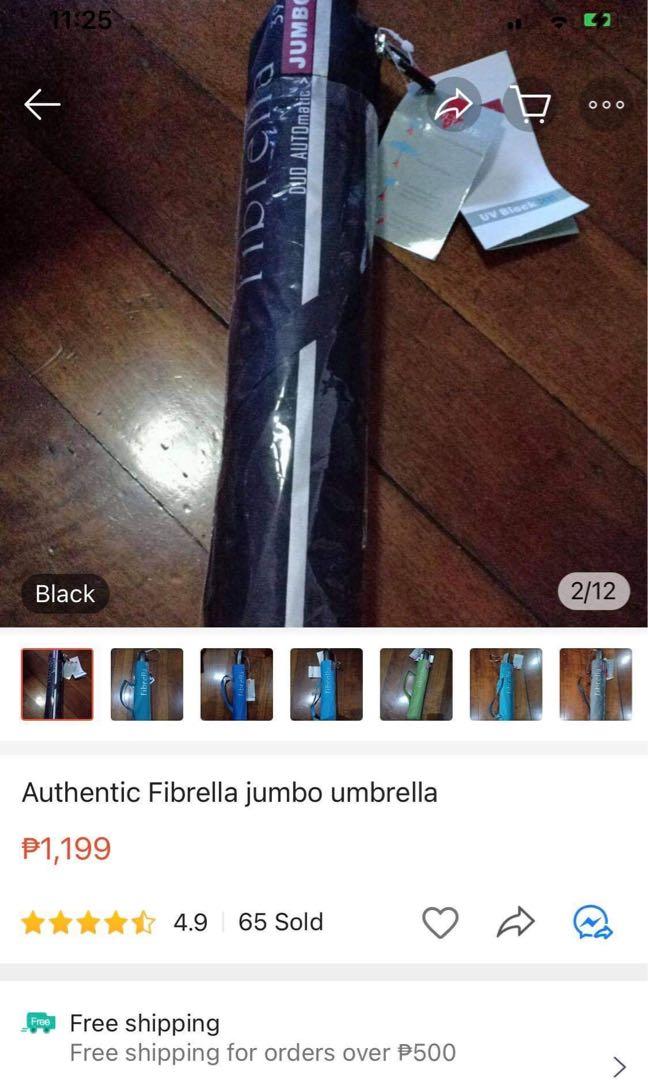 Brand New Fibrella Jumbo Umbrella, Hobbies & Toys, Travel, Umbrellas on ...