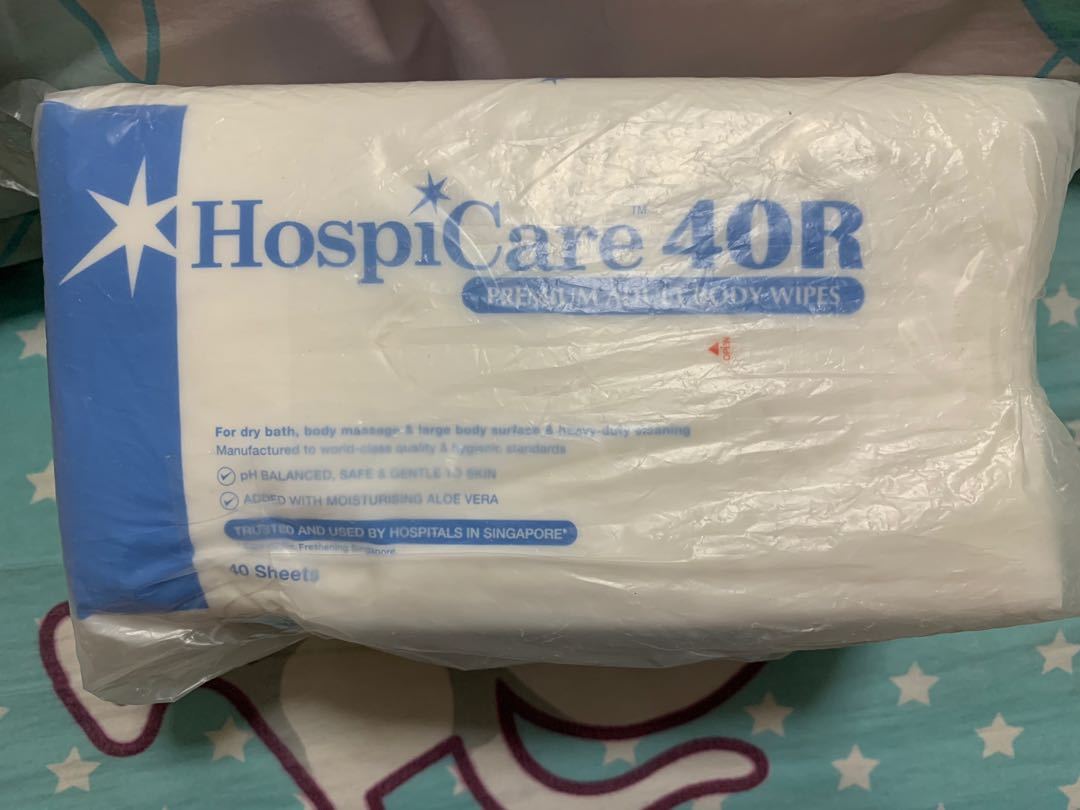 Brand new HospiCare 40R adult wet wipes, Health & Nutrition, Assistive ...