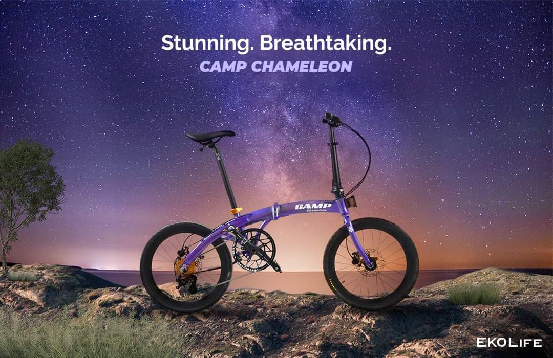 Test ride unit. Camp Chameleon Foldable Bicycle., Sports Equipment ...