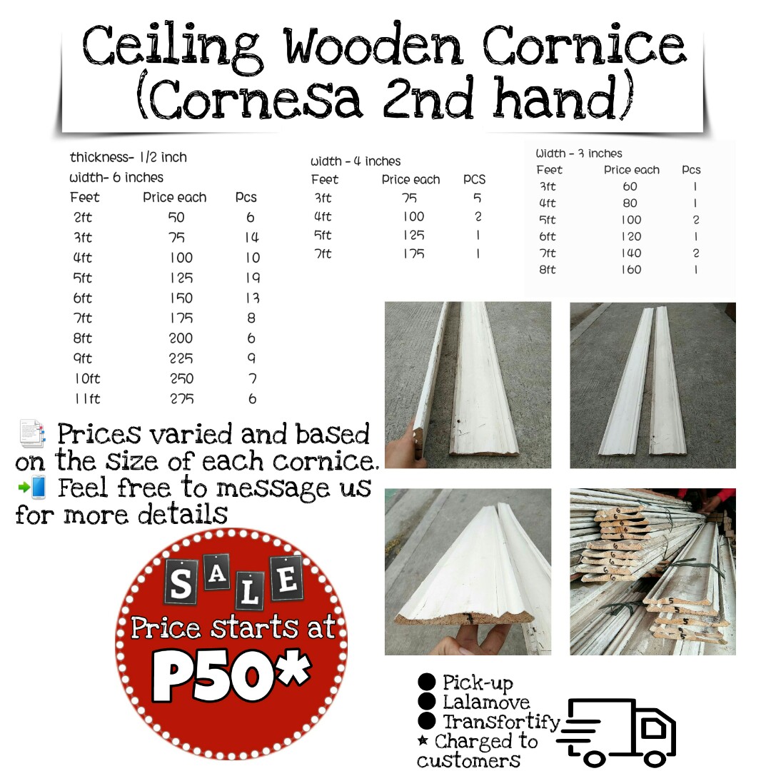 🔥Ceiling Wooden Conice (Conesa 2nd hand)🔥, Commercial & Industrial, Construction & Building ...