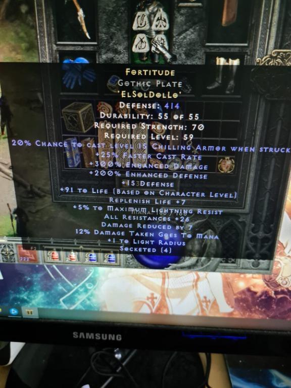 D2R Fortitude Rune Word, Video Gaming, Gaming Accessories, In-Game ...