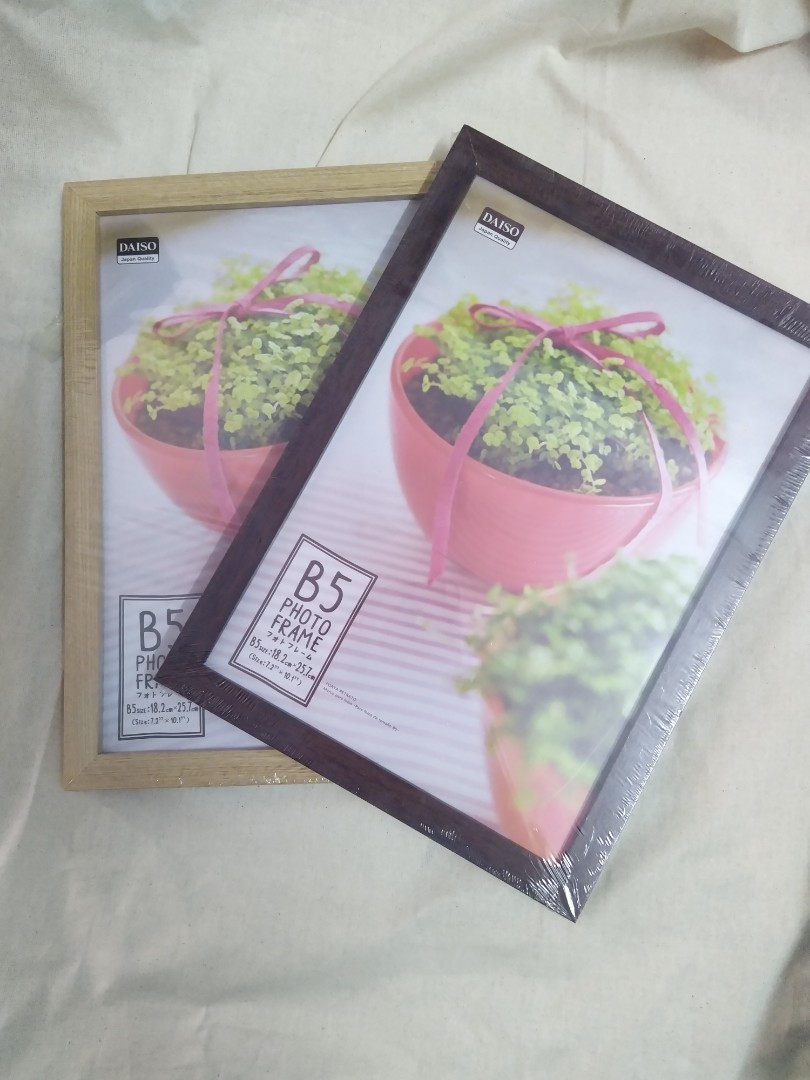 Daiso photo frame B5 size, Furniture & Home Living, Home Decor, Frames ...