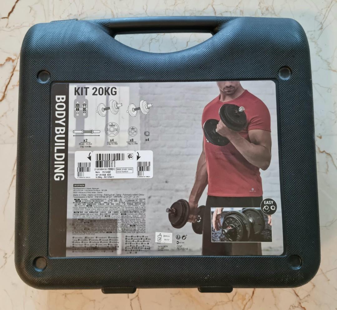 Decathlon Domyos 20KG Dumbbell Adjustable Bodybuilding Set / Kit ...