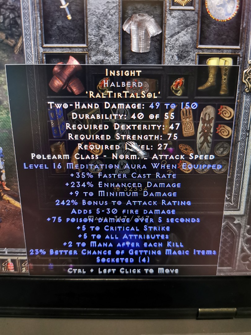 Diablo 2 resurrected d2r insight rune word, Video Gaming, Gaming ...