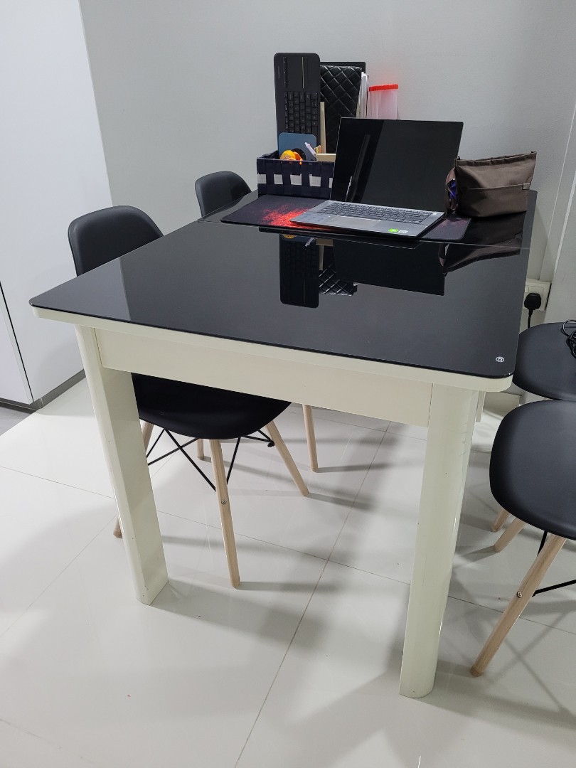 Dining table 120cm. Extendable to 150cm, Furniture & Home Living ...