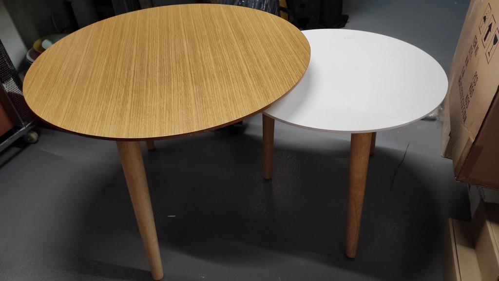 Double round coffee table, Furniture & Home Living, Furniture, Tables ...