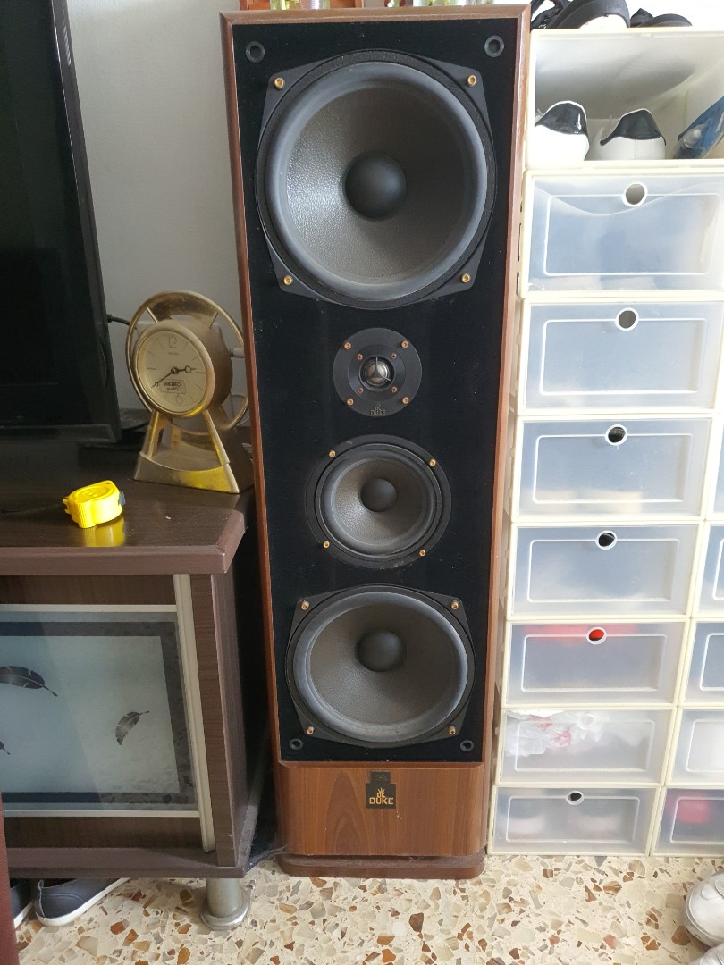 Duke 3-way High Fidelity Bass Reflex Speaker, Audio, Soundbars ...