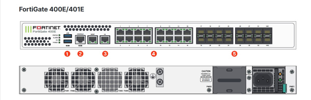 FortiGate Firewall- Fortinet FortiGate 400E Firewall, Computers & Tech ...