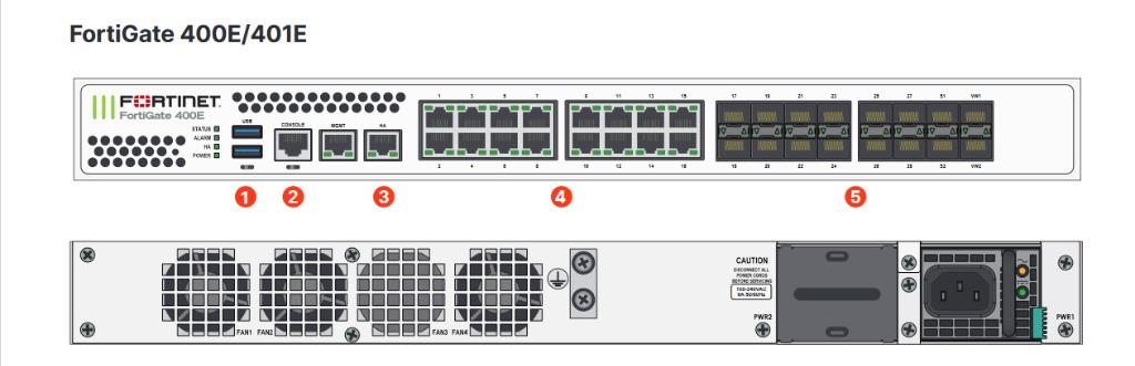 FortiGate Firewall- Fortinet FortiGate 400E Firewall, Computers & Tech ...