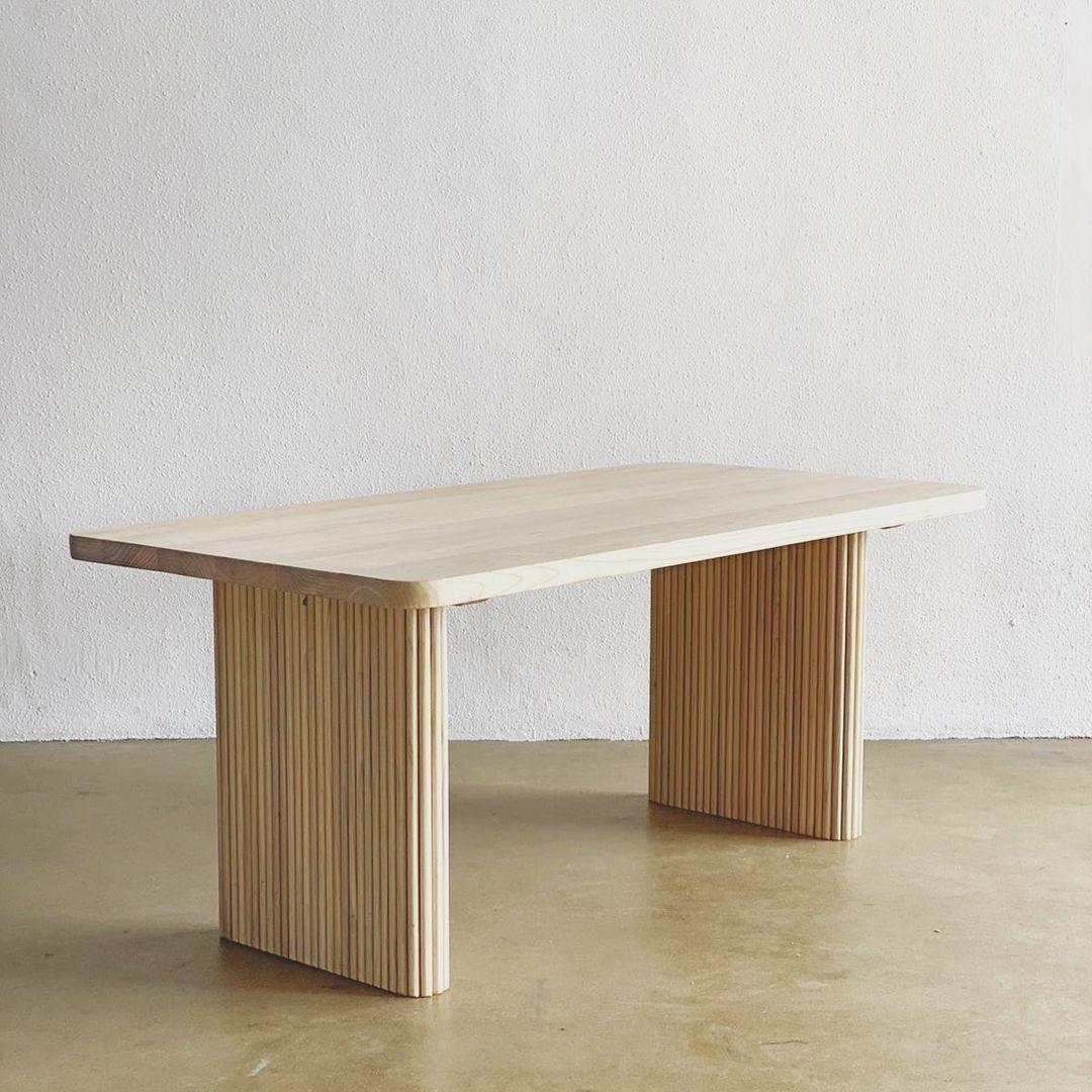 Gmelina fluted dining table, Furniture & Home Living, Furniture, Tables ...