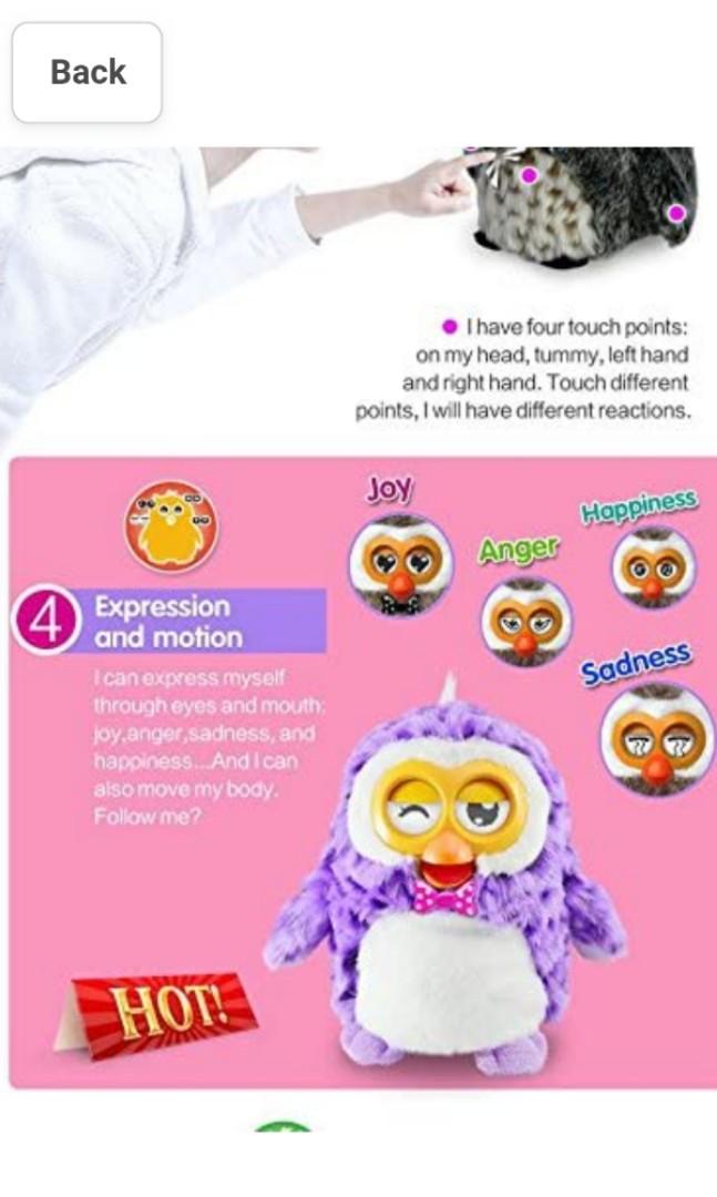 Hibou like furby robot learn baby, Hobbies & Toys, Toys & Games on ...