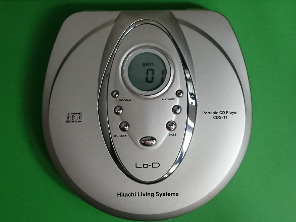 HITACHI Lo-D CDS-11 Portable Compact Disc CD Player Discman, 音響器材, 音樂播放 ...